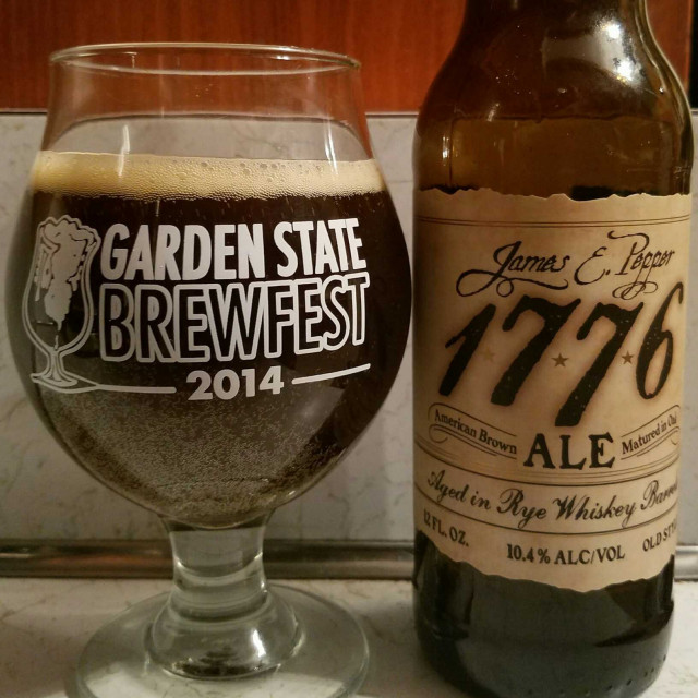Beer Review: James E. Pepper 1776 Brown Ale aged in Rye Whiskey Barrels ...