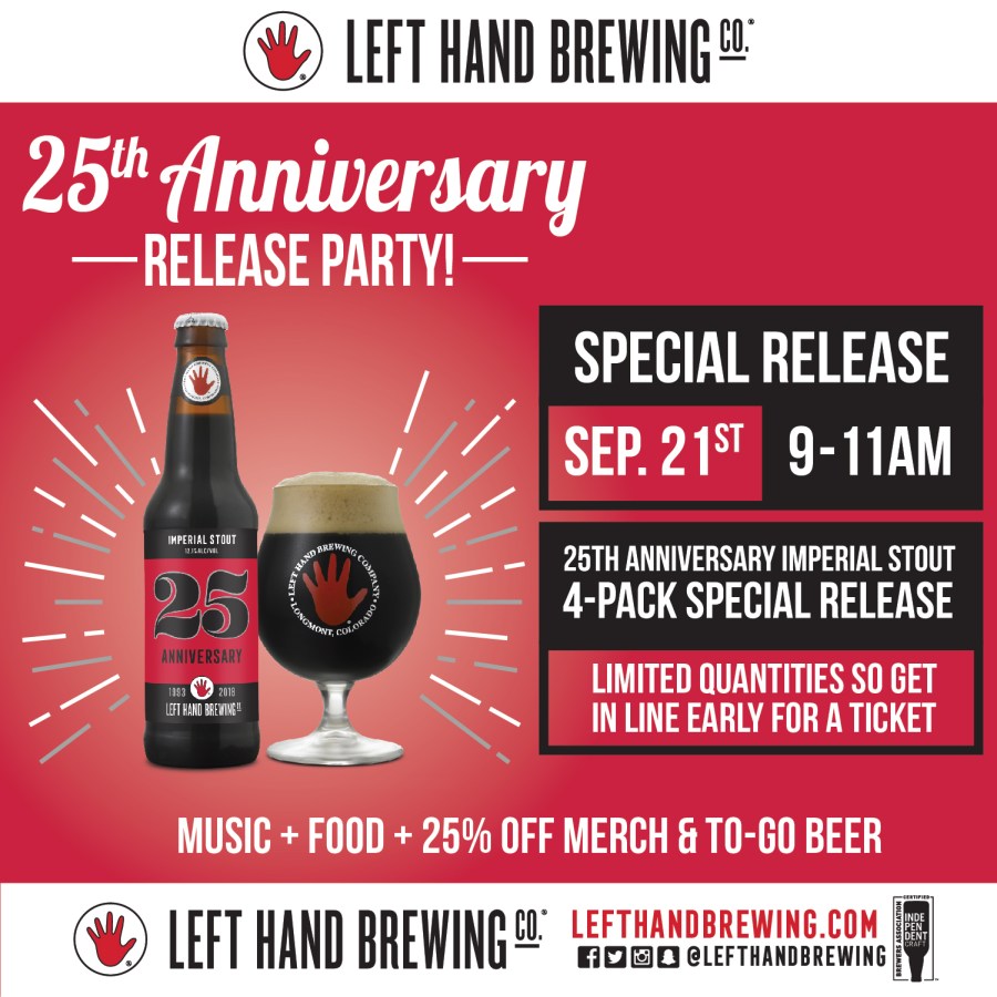 Beer Review: Left Hand 25th Anniversary – The Tap Takeover